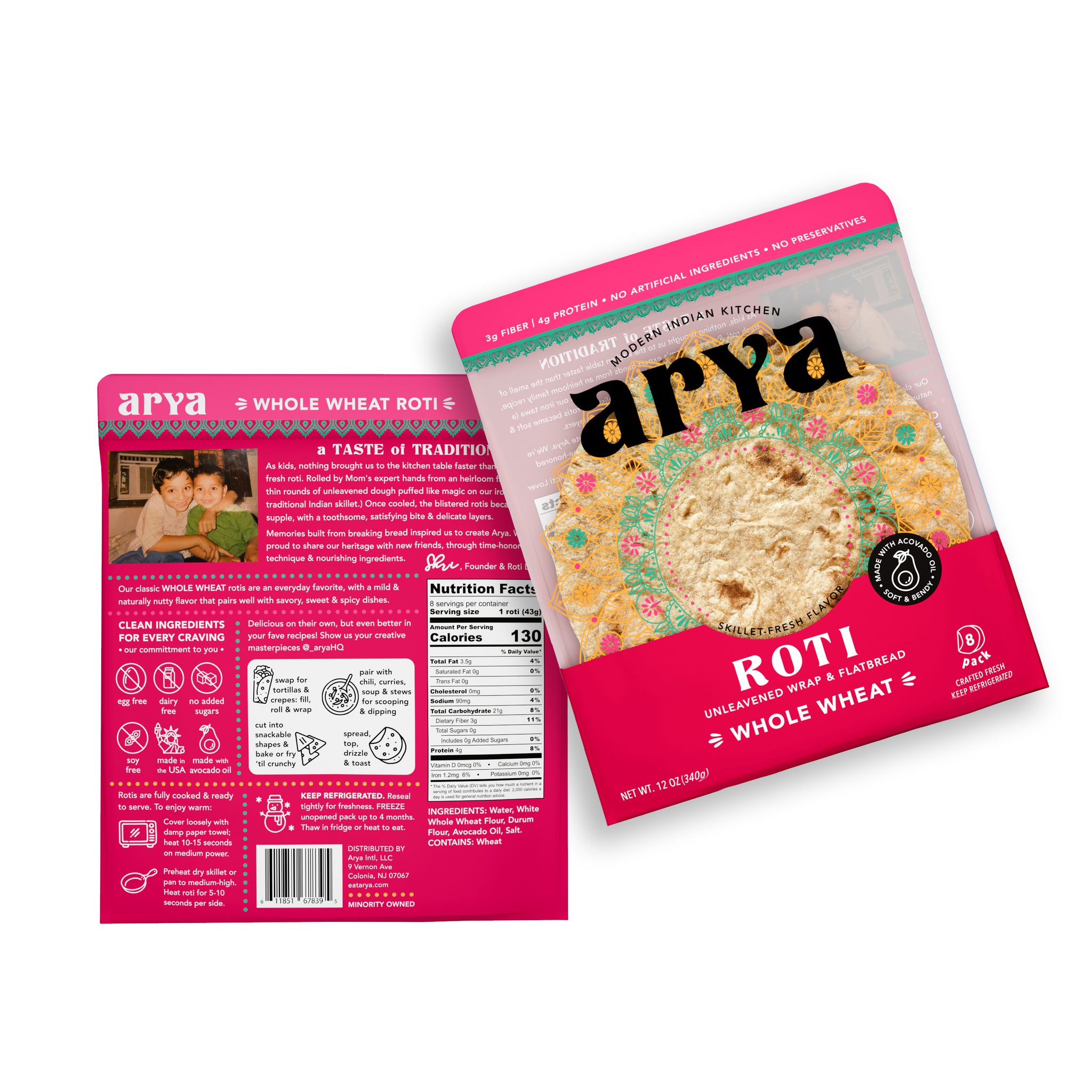 Whole Wheat Roti – Arya