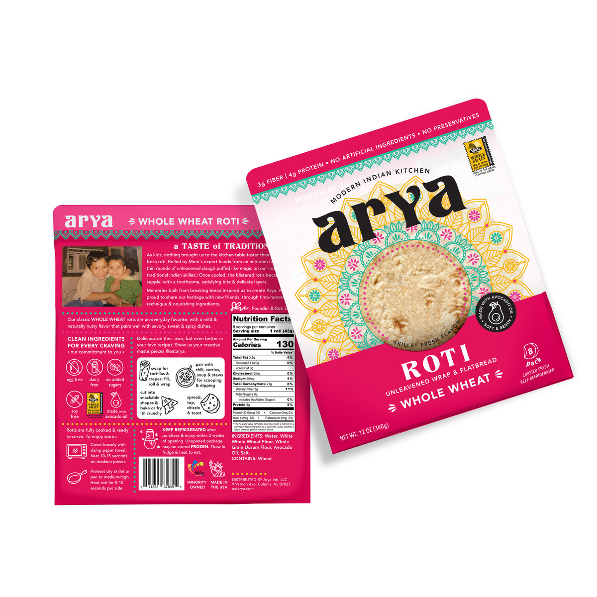 Whole Wheat Roti – Arya